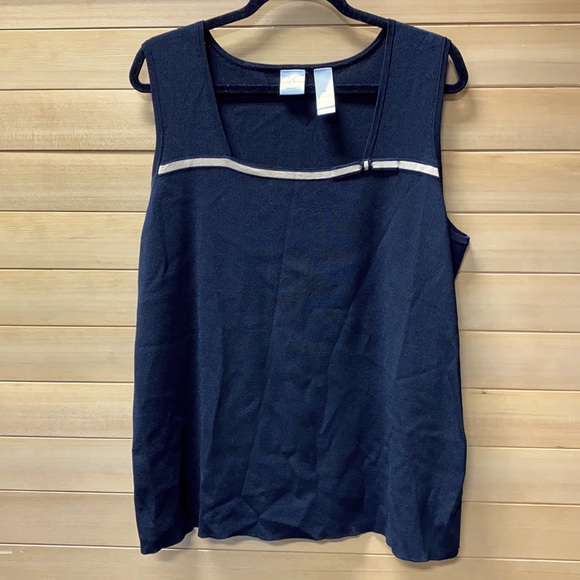 Emma James | Tops | Emma James Black Tank Blouse Size Xxl | Poshmark